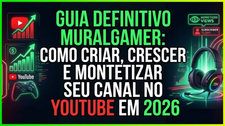 Como ganhar dinheiro com YouTube em 2026: Guia MuralGamer